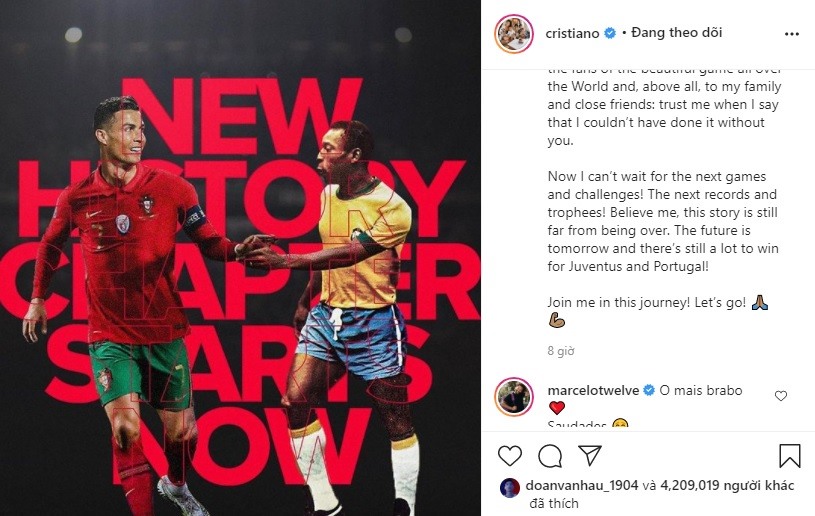 Ronaldo ghi 770 bàn và vượt Pele: CR7 khẳng định, "Vua" đã phải gật đầu