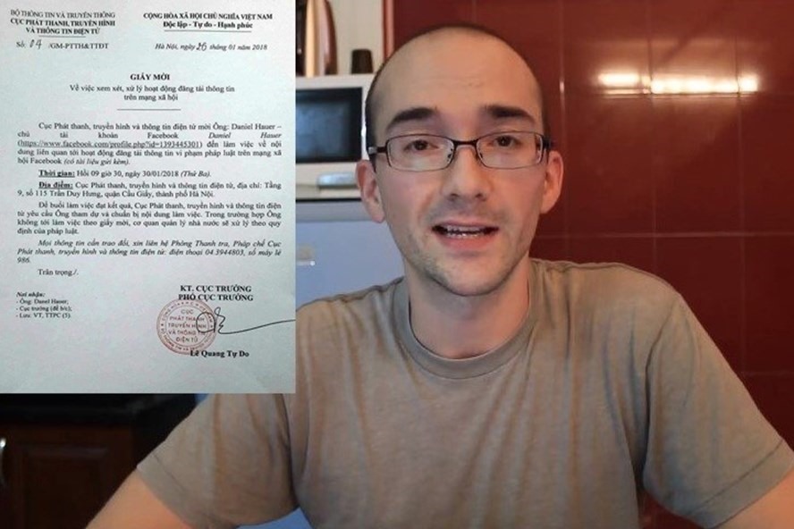 Ông Daniel Hauer đã đến Bộ TTTT làm việc sau buổi sáng vắng mặt