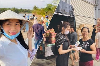 Điểm lại những lần cứu trợ của Thủy Tiên