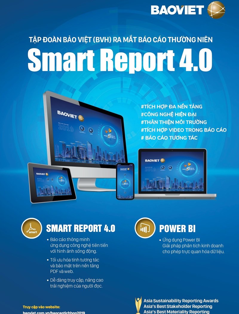 Bảo Việt đạt 2 giải ASRA và ra mắt Smart Annual Report 4.0