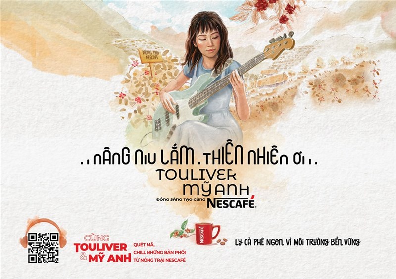 NESCAFÉ kết hợp cùng Touliver và Mỹ Anh ra mắt album nhạc độc đáo