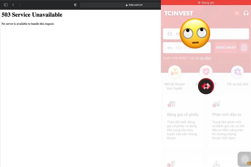 App chứng khoán TCBS liên tục lỗi, nhà đầu tư bức xúc không thể chốt lời