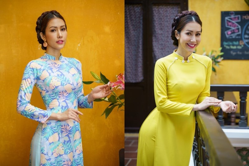 Hoa hậu Phan Thu Quyên khoe sắc trong bộ sưu tập áo dài