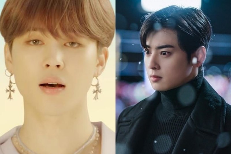 Jimin (BTS) và Cha Eun Woo (Astro) được yêu thích nhất