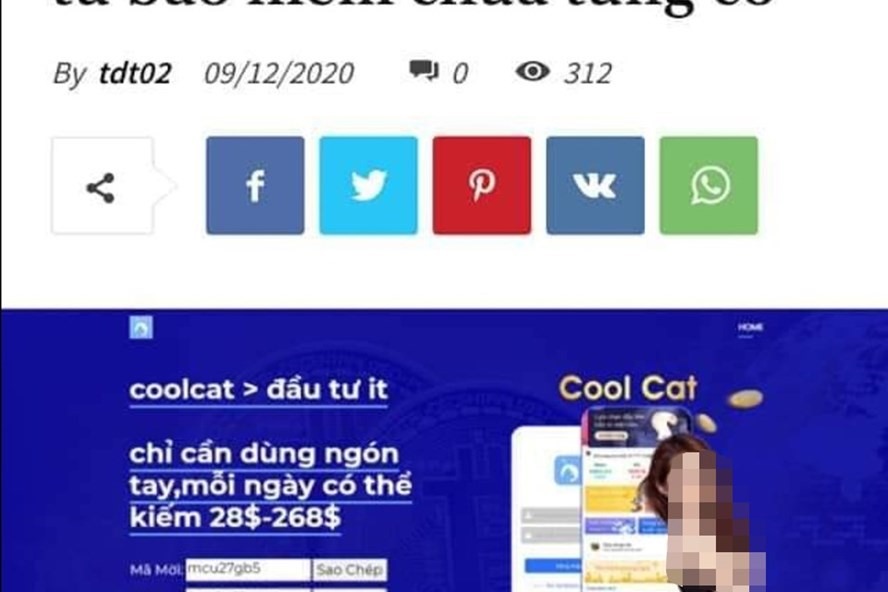 Sập sàn Coolcat: Số nạn nhân "sập bẫy" có thể lên đến hàng chục nghìn người