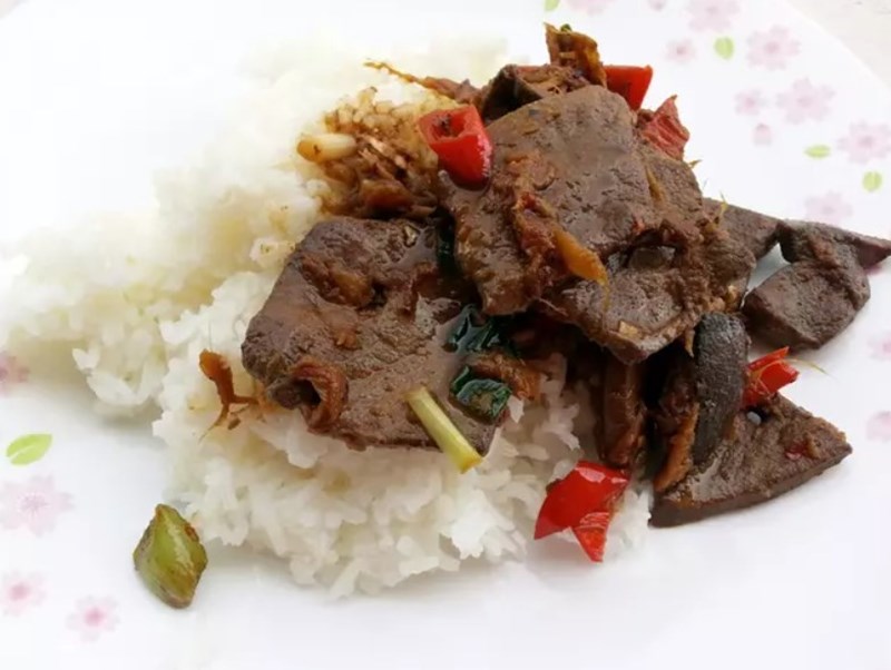 Gan heo xào gừng - món ngon bổ dưỡng dễ làm