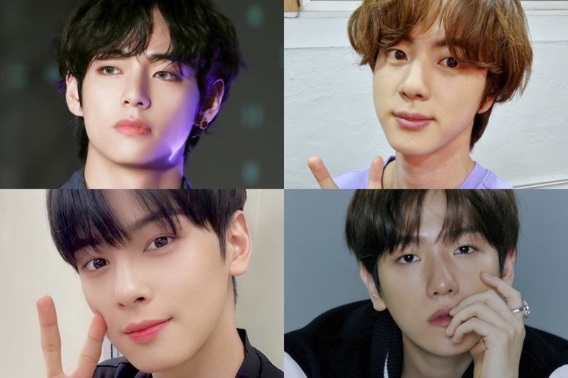 V - Jin (BTS), Cha Eun Woo (Astro) và những idol sở hữu ngoại hình thu hút
