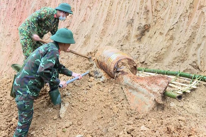 Sơn La hủy nổ quả bom nặng hơn 300kg từ thời kháng chiến chống Mỹ