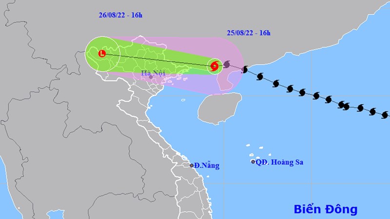 Cập nhật hướng di chuyển của cơn bão số 3 Ma-on