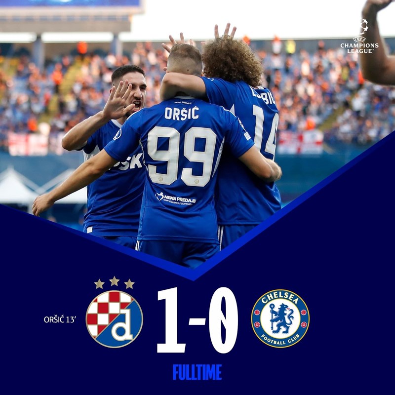 Chelsea thua trên sân của Dinamo Zagreb