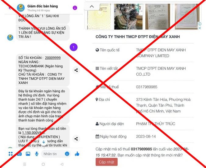 Giả mạo thương hiệu nổi tiếng để lừa đảo chiếm đoạt 6 tỉ đồng