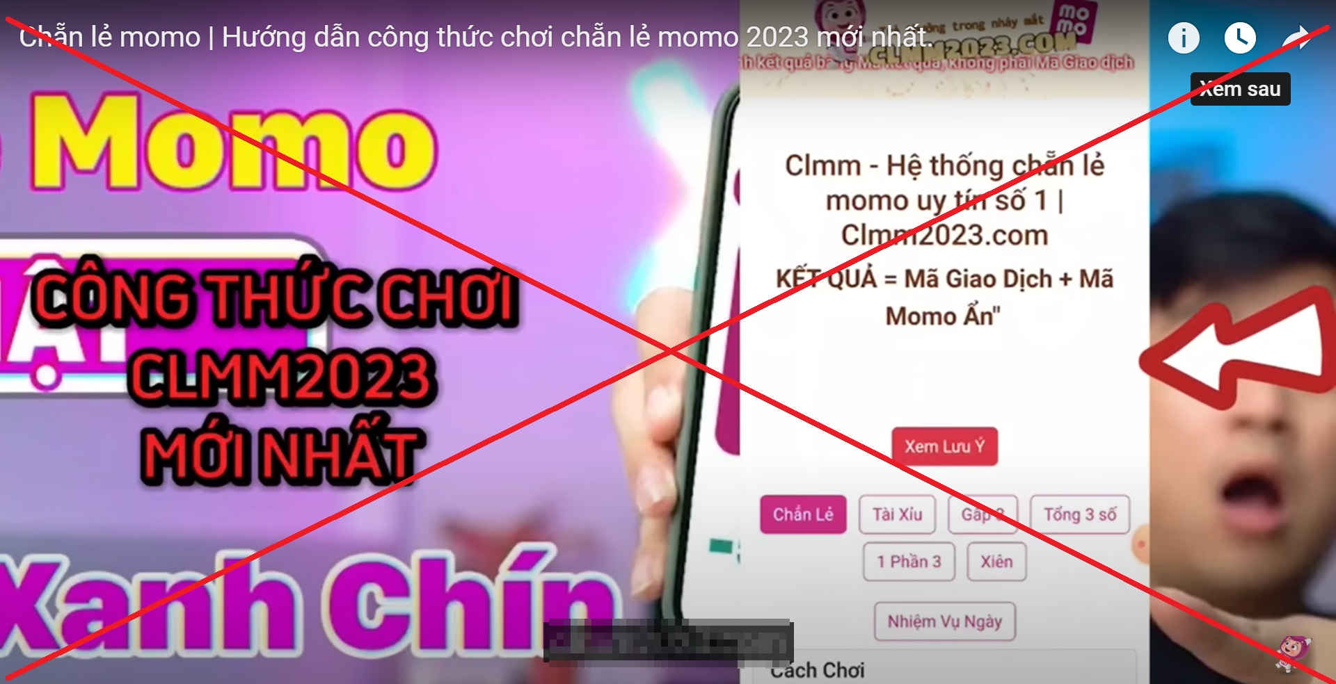 Nhiều Youtuber quảng cáo cho các web đánh bạc chẵn lẻ MoMo