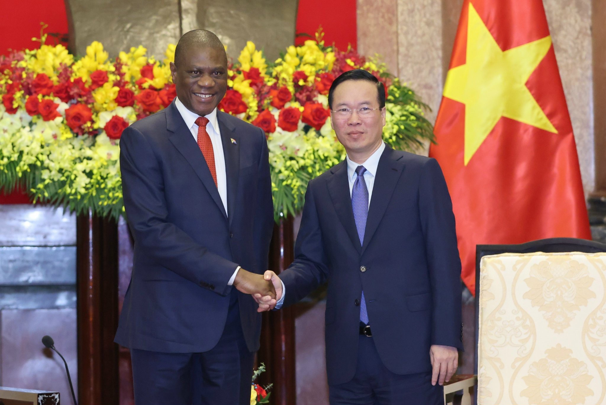 Chủ tịch nước Võ Văn Thưởng tiếp Phó Tổng thống Nam Phi