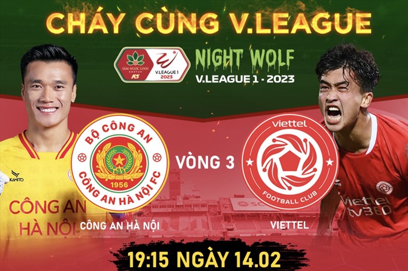 Link xem trực tiếp Công an Hà Nội vs Viettel tại vòng 3 V.League 2023