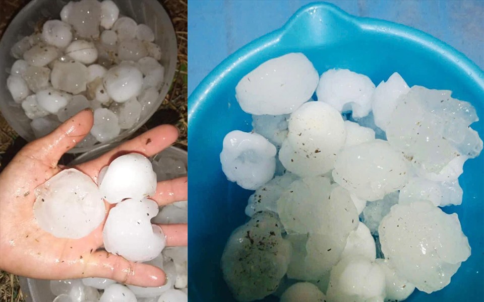 Mưa đá lớn nhất trong 5 năm ở Cao Bằng, mỗi viên đá có đường kính 2-2,5cm