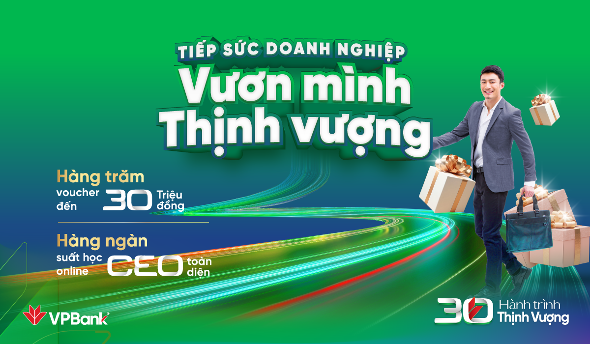 Mừng SN tuổi 30, VPBank dành cơn mưa quà tặng cho khách hàng