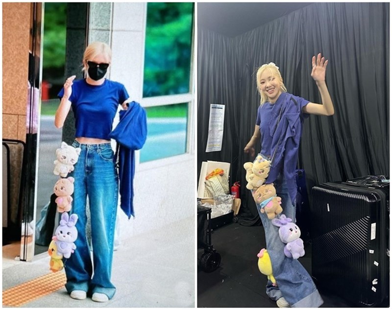 Quần đính gấu bông của Rosé (Blackpink) gây bão