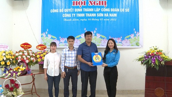Liên đoàn Lao động huyện Thanh Liêm phấn đấu thành lập 20 công đoàn cơ sở
