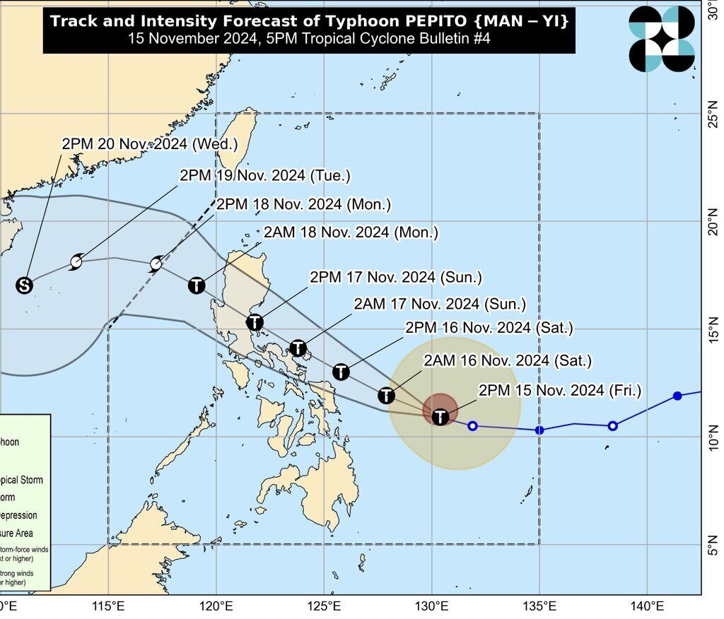 Second super typhoon of the week is approaching the East Sea