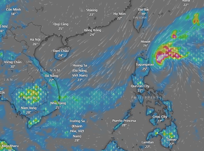 Bão Yinxing sắp bước vào thời điểm mạnh nhất, giật cấp 17