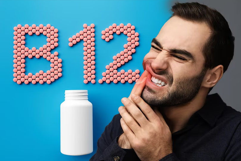 Skin signs warning of B12 deficiency