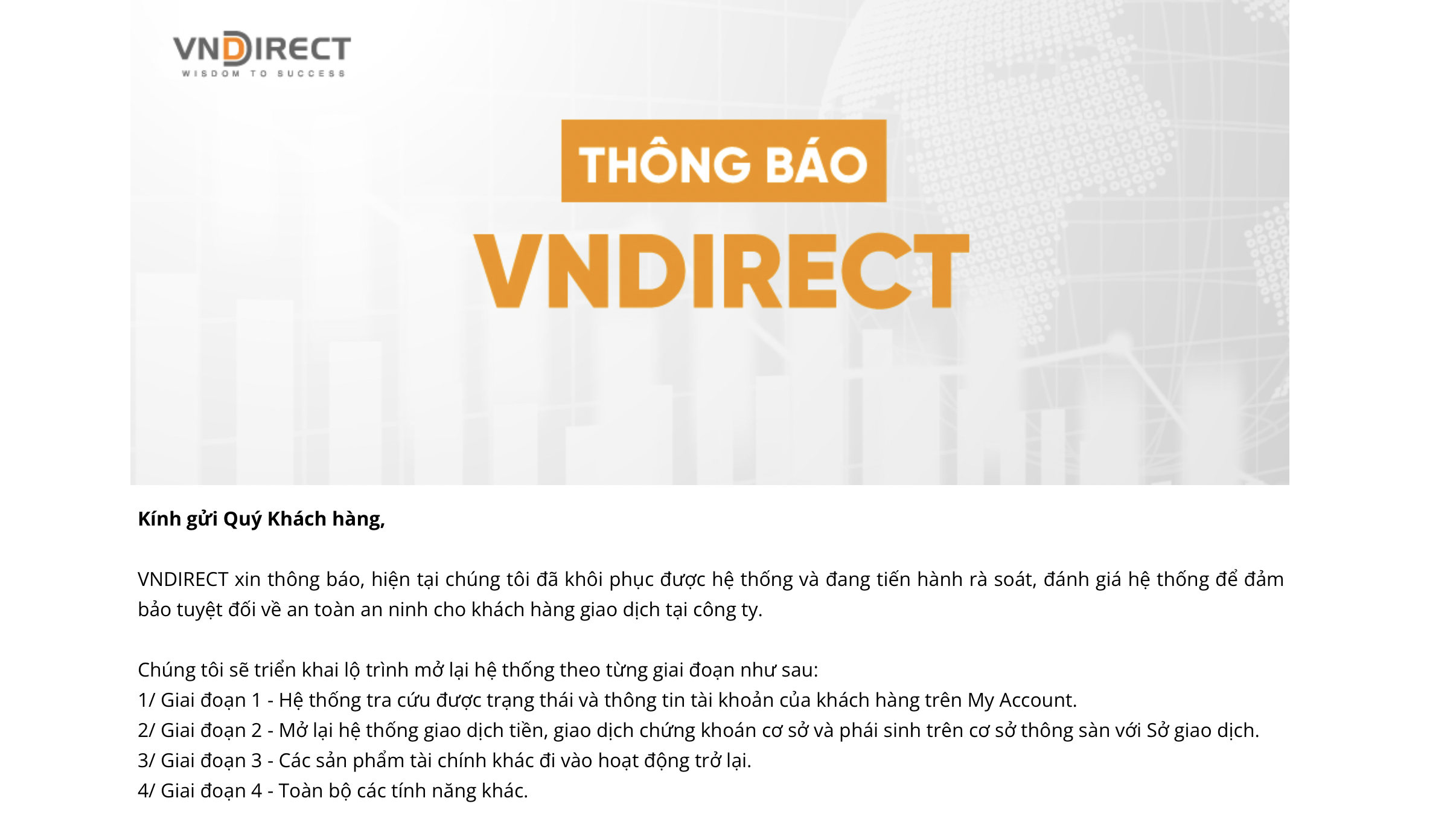 Công an đang vào cuộc điều tra vụ việc VNDIRECT bị tấn công