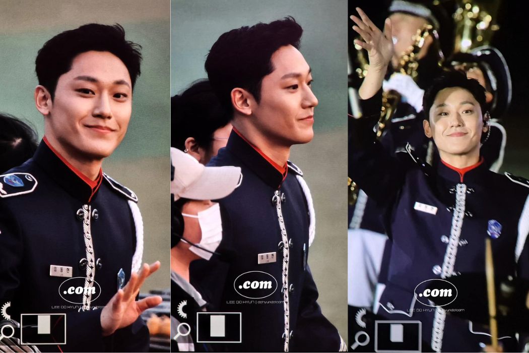 Hình ảnh Lee Do Hyun hoạt động trong ban nhạc Không quân Hàn Quốc gây sốt