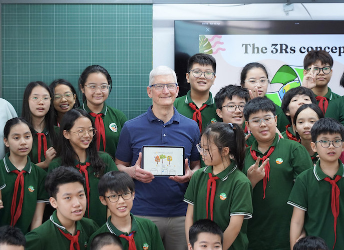 CEO Tim Cook nói về tiết học cùng học sinh Hà Nội