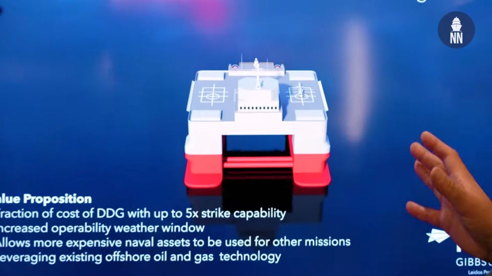 Nhà thầu Mỹ tính biến giàn khoan dầu thành bệ phóng tên lửa