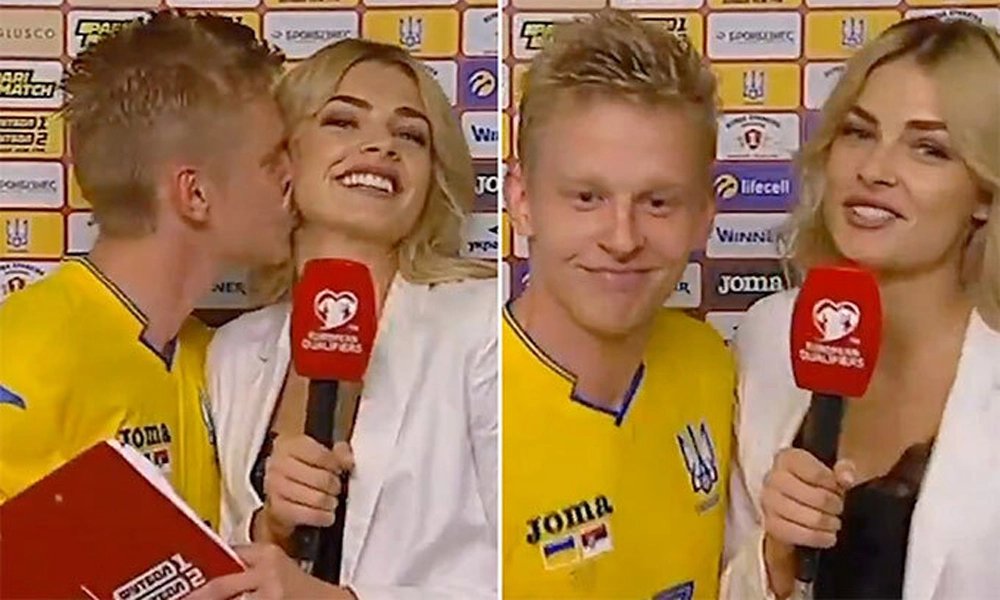 Chuyện tình của Zinchenko tuyển Ukraine và phóng viên nóng bỏng cao 1m74