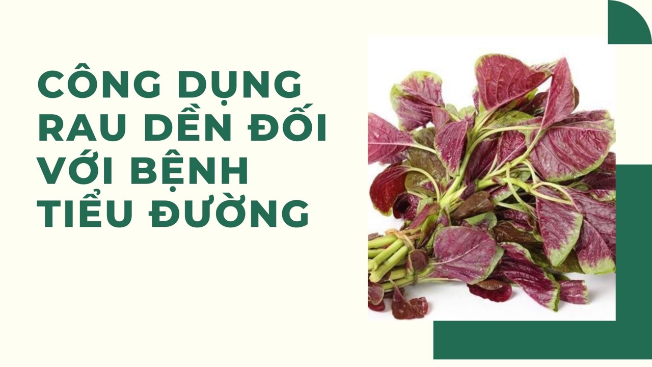 Công dụng của rau dền đối với người bệnh tiểu đường
