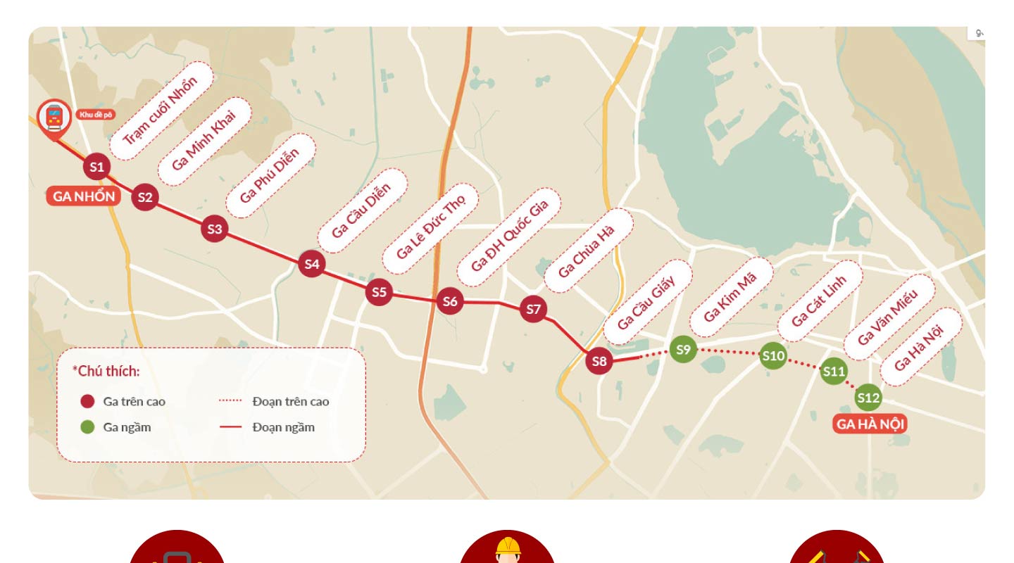 Metro Nhổn - ga Hà Nội có gì đặc biệt?