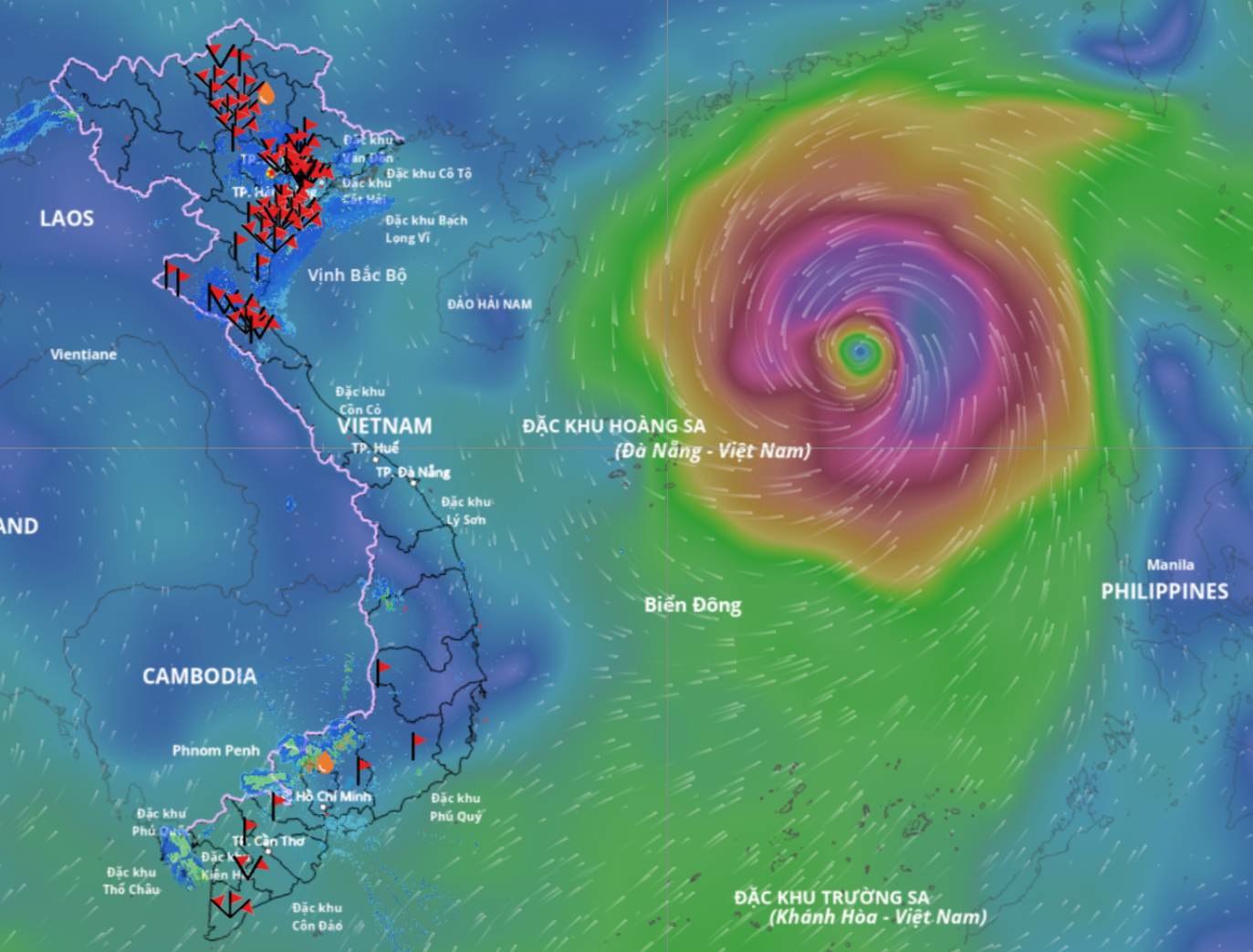 Đêm 3.10, Biển Đông đón bão số 11 Matmo, mạnh nhất giật cấp 15