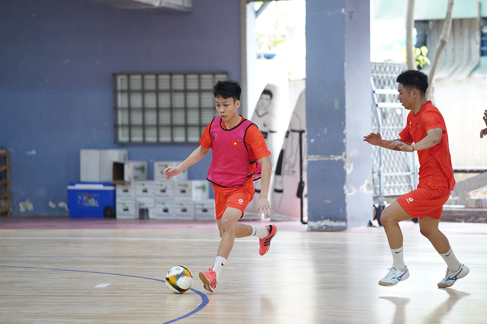 Vietnam futsal team practices first session in Ho Chi Minh City