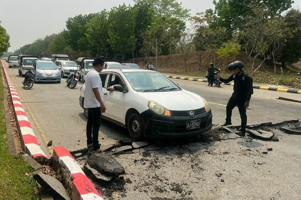 Witness talks about the moment near the center of the earthquake in Myanmar