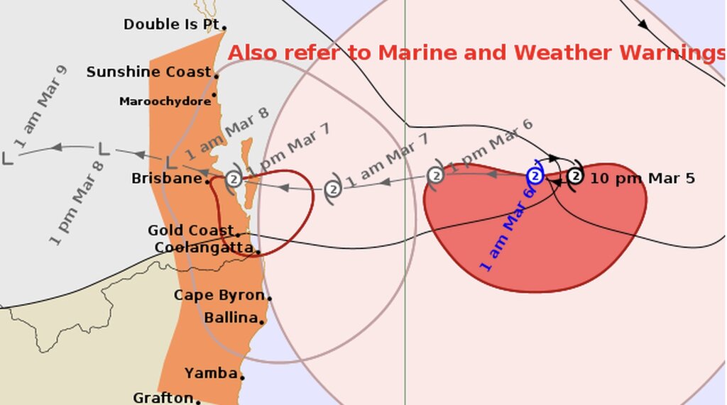 Storm Alfred moves unusually slowly, far from the forecast