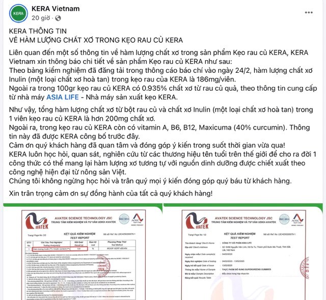 Từ vụ quảng cáo lố kẹo rau Kera, cảnh báo mức phạt rất nặng