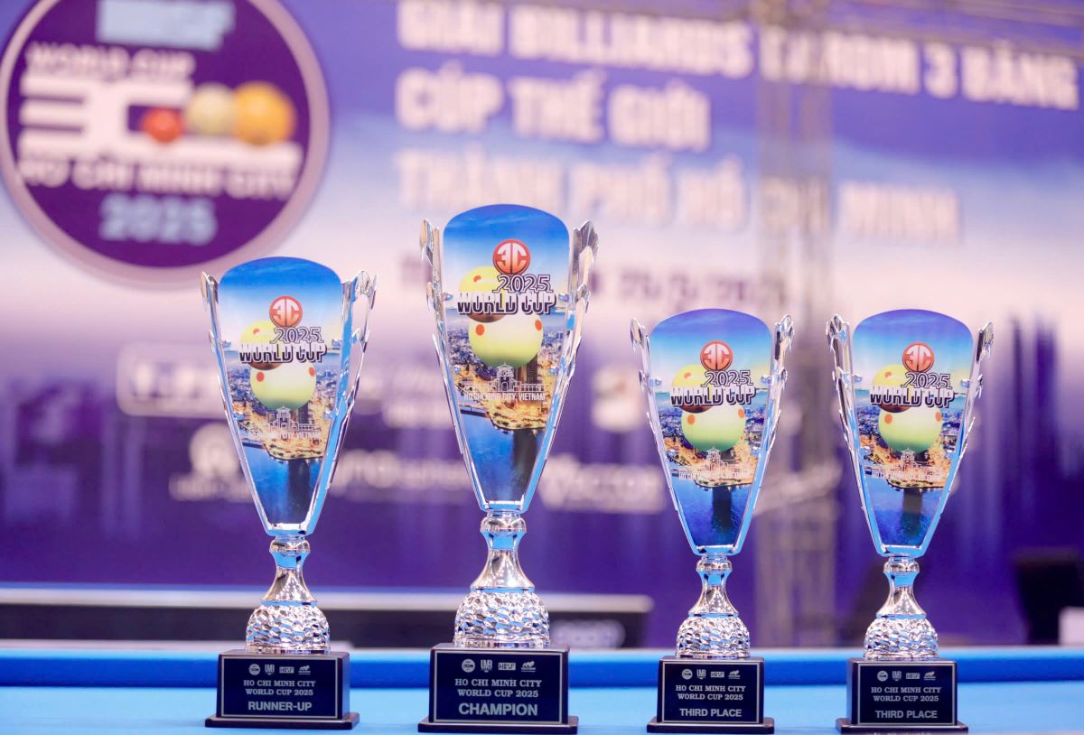 World Cup Billiards carom 3-cushion Ho Chi Minh City kicks off in 2025