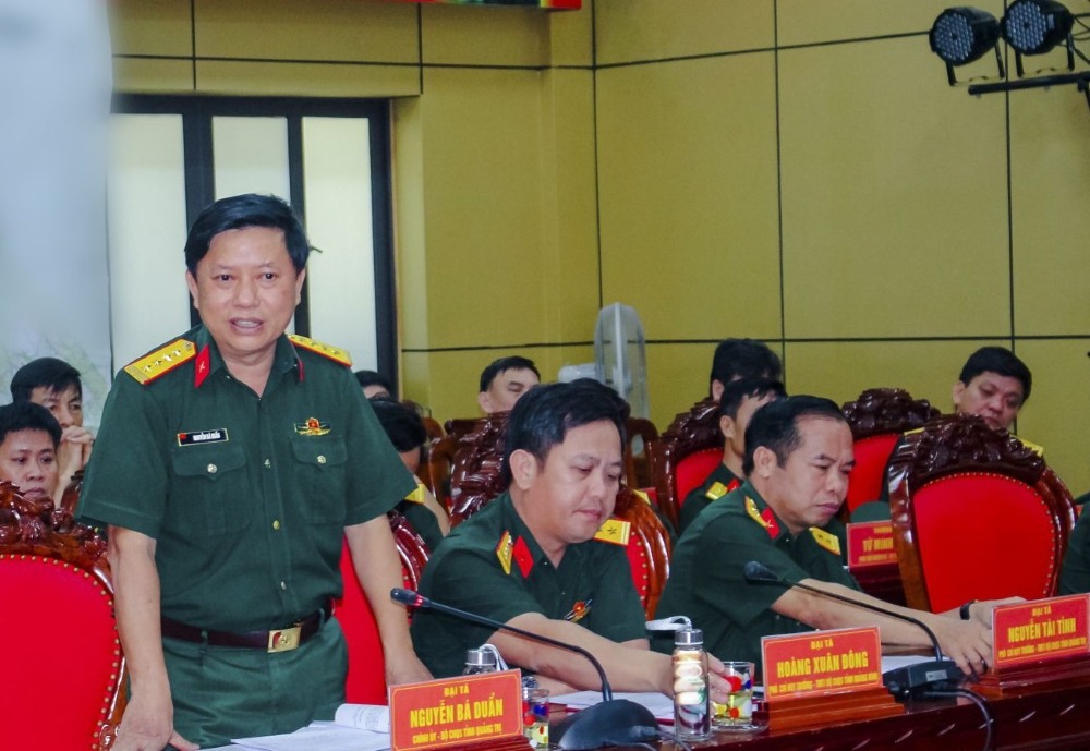 Colonel Doan Sinh Hoa holds the position of Commander of the new Quang ...