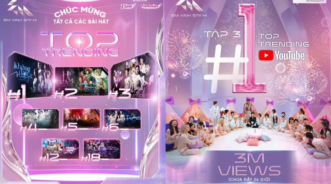 3 ca sĩ nói nhiều chiếm sóng áp đảo ở Em xinh say hi