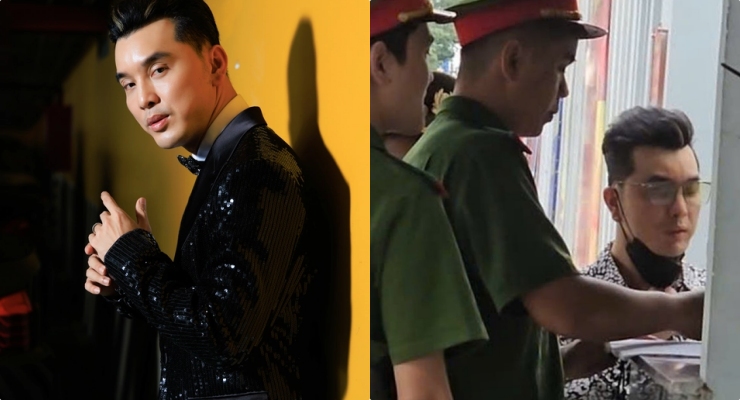 Ung Hoang Phuc and the crew making the MV for Ngu Ho Tuong are present at the headquarters of Ho ...