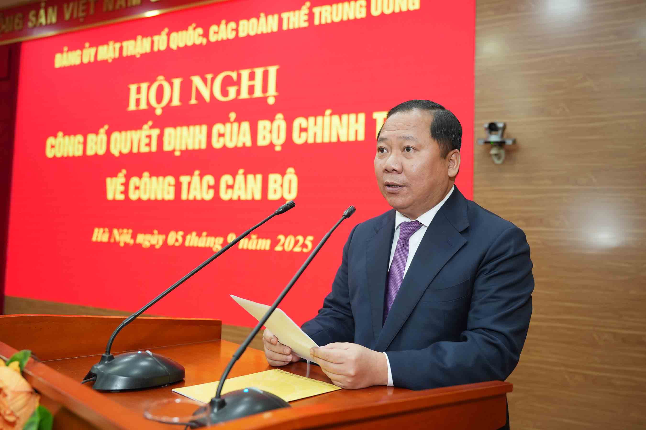 Ông Nguyễn Phi Long được phân công, chỉ định giữ chức Phó Bí thư Đảng ủy Mặt trận Tổ quốc, các ...