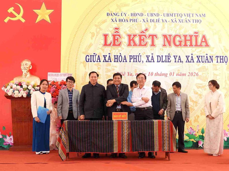 Ba xã ở Đắk Lắk kết nghĩa, hỗ trợ phát triển, giảm nghèo bền vững ...