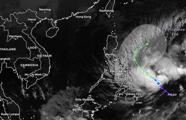 台風ノーケンが南シナ海付近で正式に出現する時期の予測