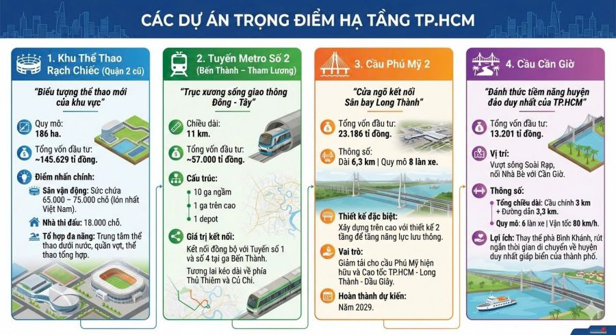 Ho Chi Minh City starts a series of large projects to celebrate the ...