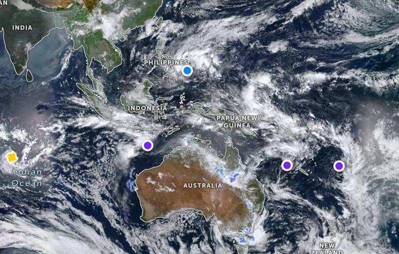 Áp thấp nối bão liên tiếp hình thành ngay trong tháng 1