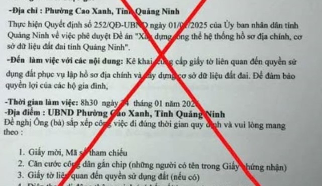 Quang Ninh warns of the trick of taking advantage of the population ...
