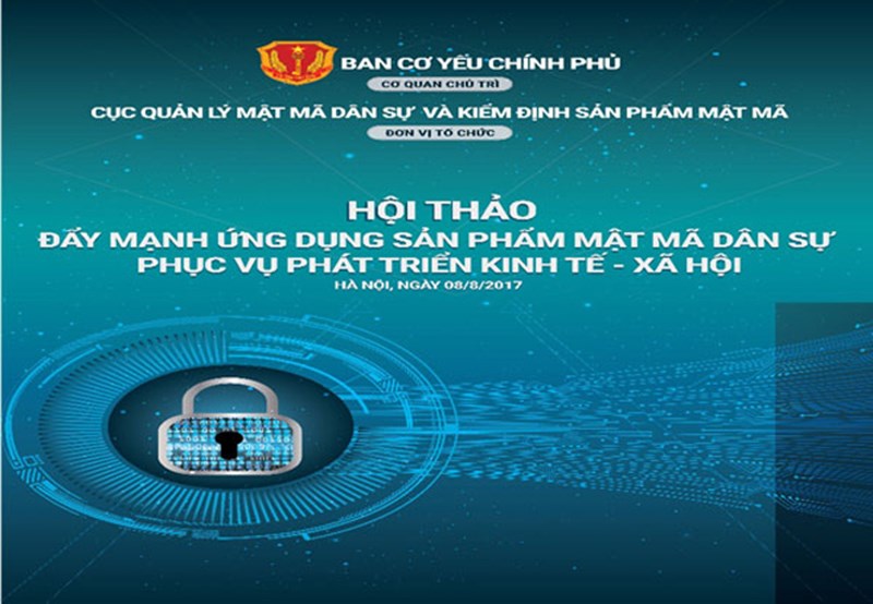Mật mã dân sự ngày càng được dùng nhiều trong sản xuất, kinh doanh